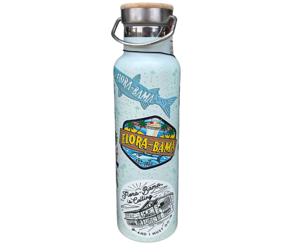 Flora-Bama Water Bottle w/Stickers – Flora-Bama Store